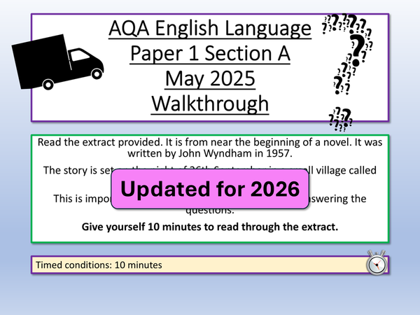 AQA English Language Walkthroughs 2025 – EnglishGCSE.co.uk