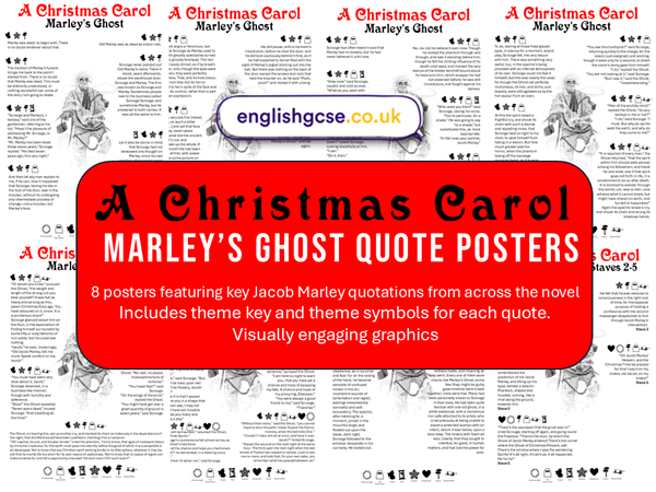 A Christmas Carol Jacob Marley / Marley's Ghost Posters – EnglishGCSE.co.uk
