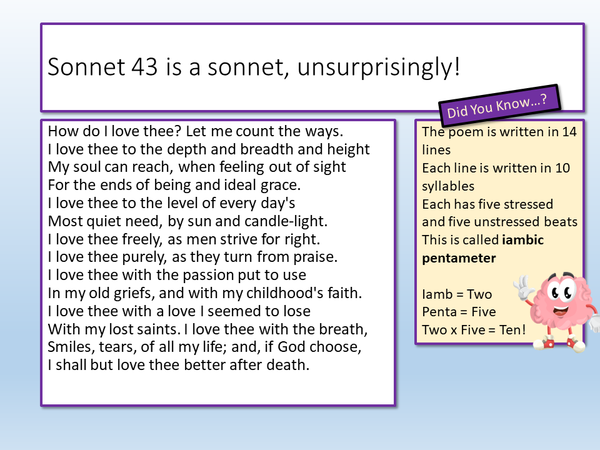 Sonnet 43 – EnglishGCSE.co.uk