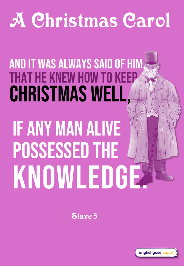A Christmas Carol Scrooge Quote Posters – EnglishGCSE.co.uk