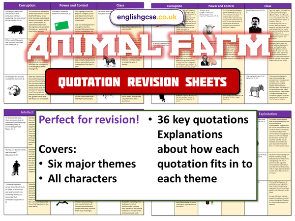 Animal Farm Revision – EnglishGCSE.co.uk