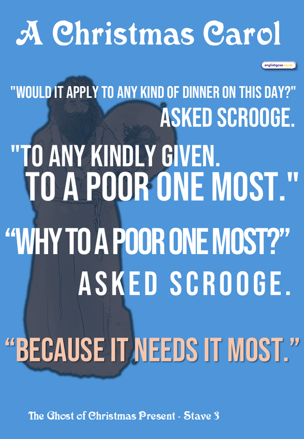 The Ghost of Christmas Present A Christmas Carol Posters – EnglishGCSE ...