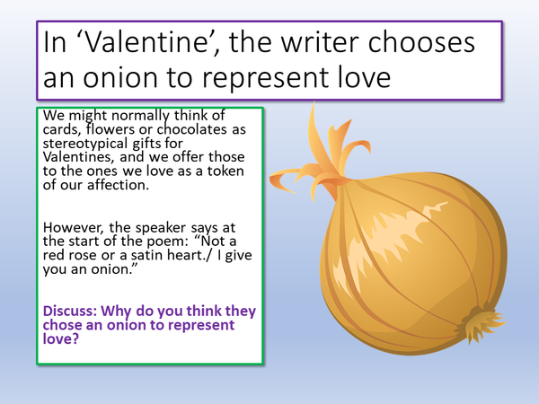 Valentine Carol Ann Duffy Edexcel – EnglishGCSE.co.uk