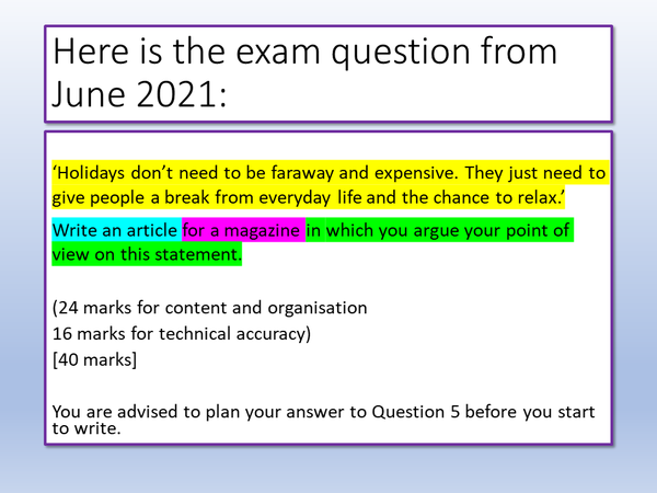 AQA English Language Paper 2 Section B June 2022 Walkthrough ...