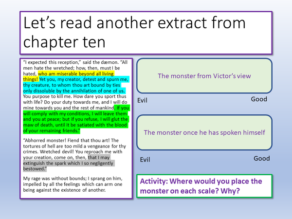 Frankenstein Chapters 10 and 11 – EnglishGCSE.co.uk