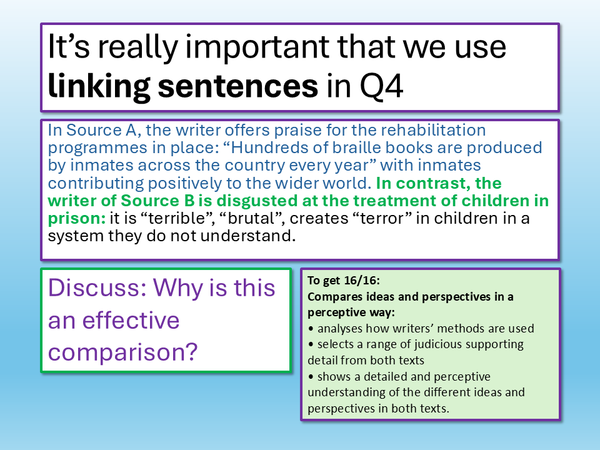 AQA English Language Paper 2 Q4 Comparisons 2026 – EnglishGCSE.co.uk