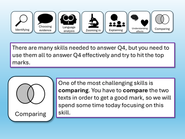 AQA English Language Paper 2 Section A Q4 Comparisons – EnglishGCSE.co.uk