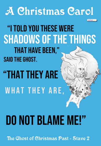 The Ghost of Christmas Past A Christmas Carol Posters – EnglishGCSE.co.uk