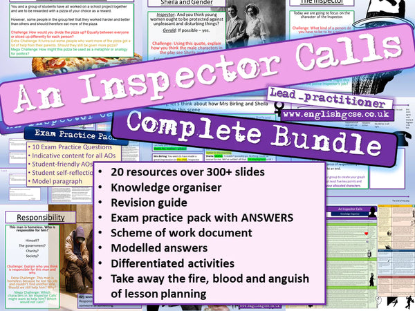 An Inspector Calls Complete Scheme (20 resource packs) – EnglishGCSE.co.uk