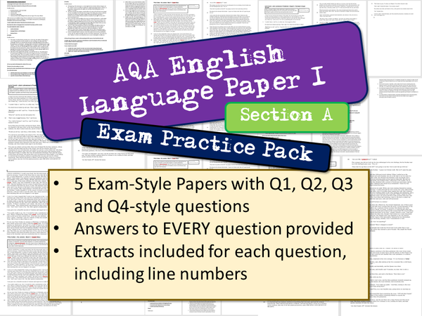 AQA English Language Paper 1 Section A Exam Practice – EnglishGCSE.co.uk
