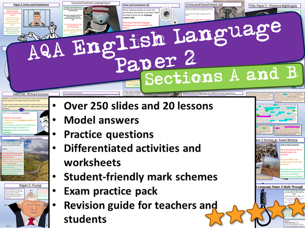 AQA English Language Paper 2 Complete Unit – EnglishGCSE.co.uk