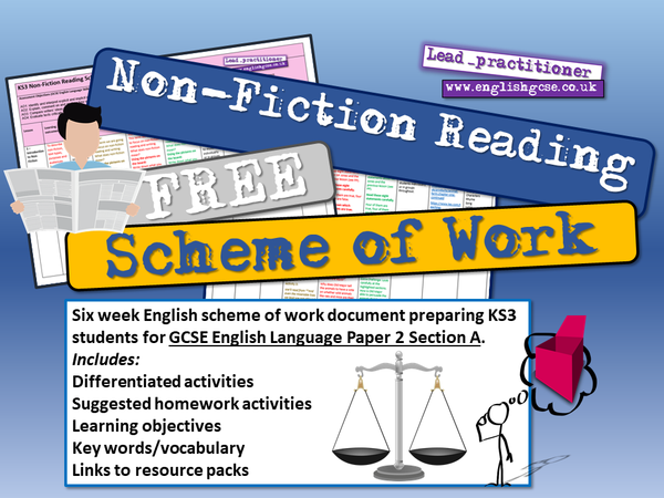 Non-Fiction Reading Scheme of Work – EnglishGCSE.co.uk