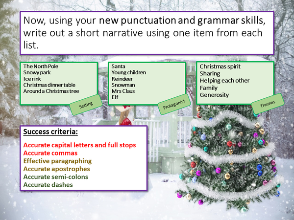 Christmas Punctuation – EnglishGCSE.co.uk