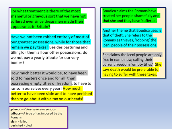 Myths and Legends Boudica – EnglishGCSE.co.uk