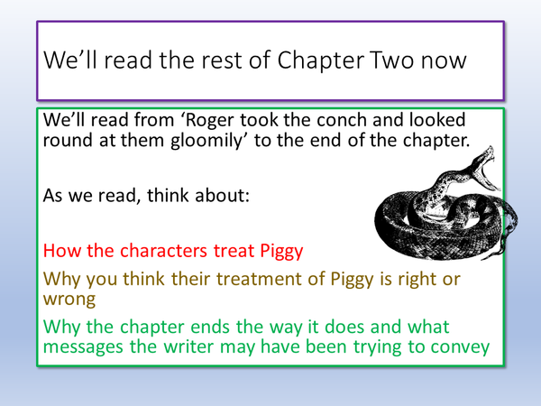 Lord of the Flies Chapter 2 – EnglishGCSE.co.uk