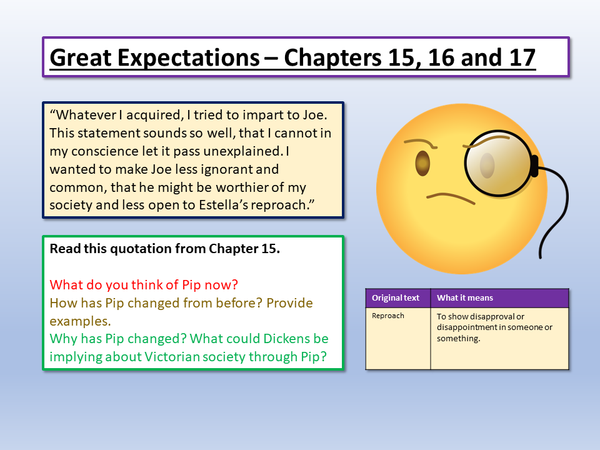 Great Expectations Chapters 15, 16 and 17 – EnglishGCSE.co.uk