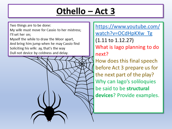 Othello Act 3 Scenes 1, 2 and 3 – EnglishGCSE.co.uk