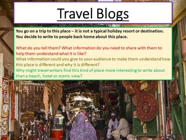 Travel Writing Travel Blog – EnglishGCSE.co.uk