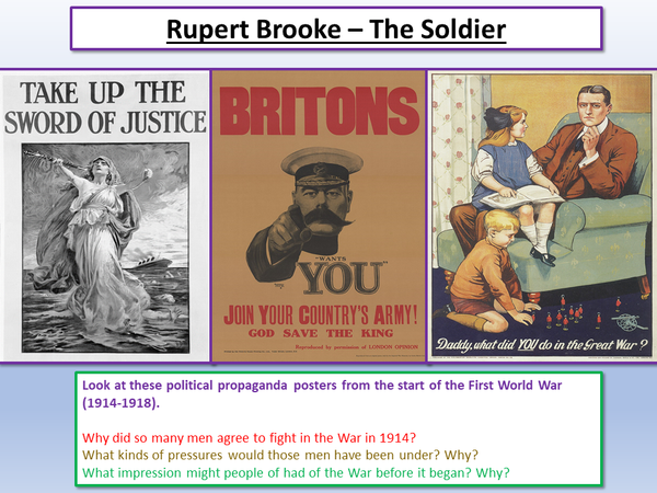 Rupert Brooke The Soldier Poetry – EnglishGCSE.co.uk
