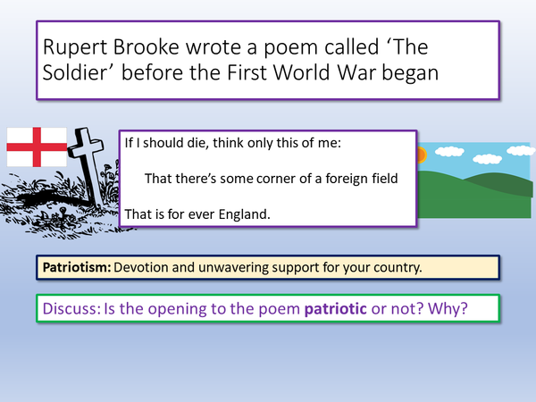 Rupert Brooke The Soldier Poetry – EnglishGCSE.co.uk