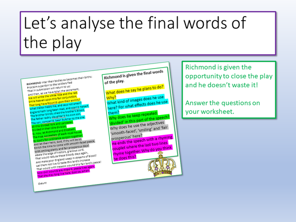 Richard III Final Scenes – EnglishGCSE.co.uk