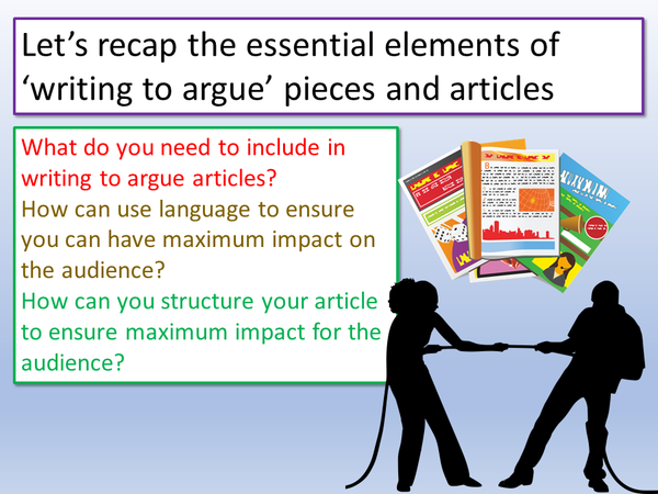 Writing to Argue – EnglishGCSE.co.uk
