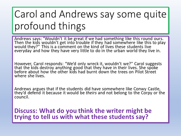 Our Day Out Conwy Castle – EnglishGCSE.co.uk