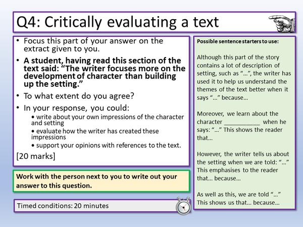 Science Fiction Critical Evaluation – EnglishGCSE.co.uk