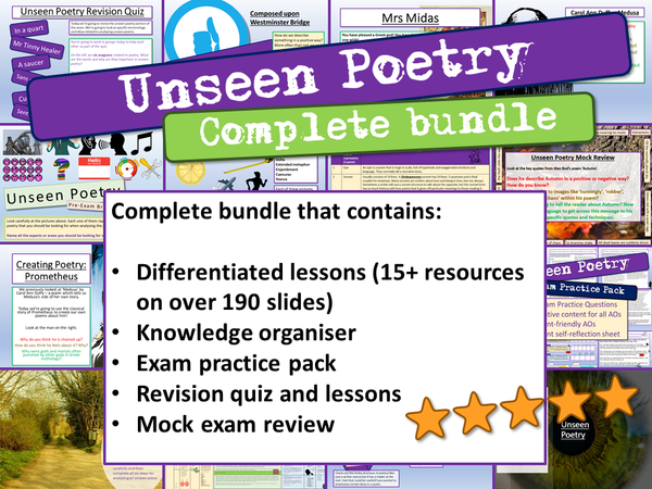 Unseen Poetry Complete Unit – EnglishGCSE.co.uk