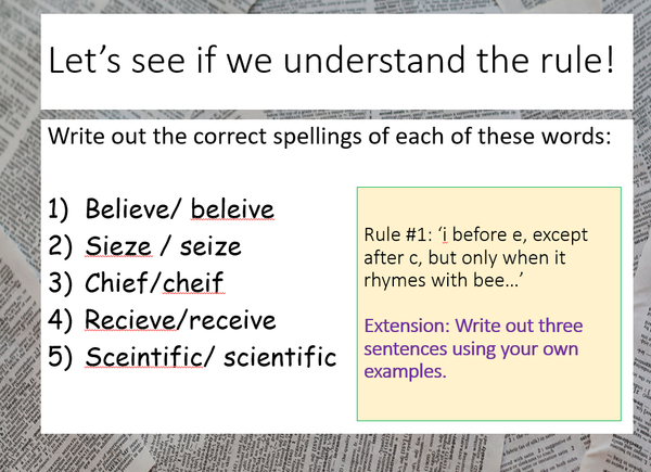 Literacy Common Spelling Errors – EnglishGCSE.co.uk
