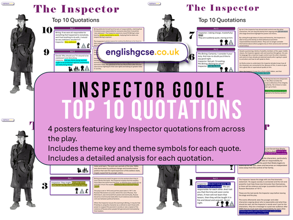 An Inspector Calls Inspector Goole Quotes Revision – EnglishGCSE.co.uk