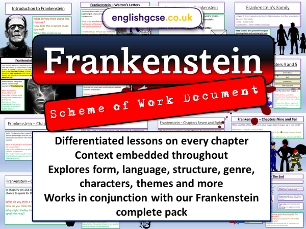 Frankenstein Scheme of Work Document – EnglishGCSE.co.uk