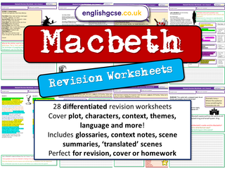 Macbeth Revision Worksheets – EnglishGCSE.co.uk