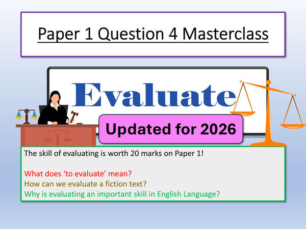 AQA English Language Paper 1 Section A Revision Masterclasses Pack – EnglishGCSE.co.uk