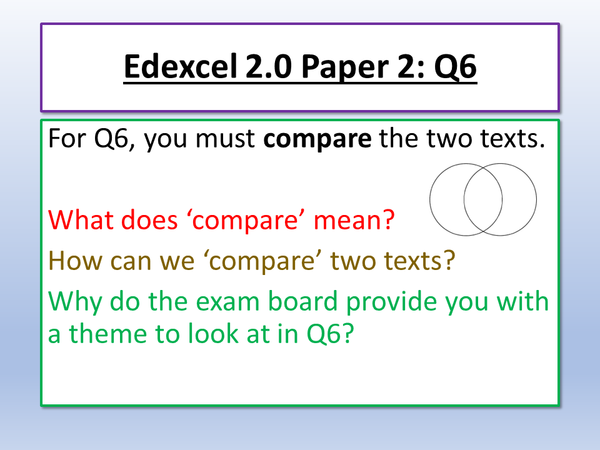 Edexcel English 2.0 Paper 2 Q6 – EnglishGCSE.co.uk