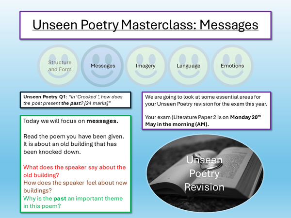 Unseen Poetry Revision Masterclass – EnglishGCSE.co.uk