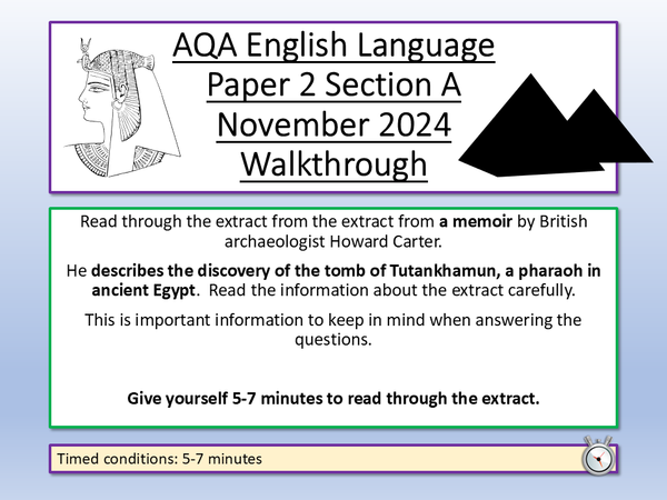 AQA English Language Paper 2 November 2024 Walkthrough – EnglishGCSE.co.uk