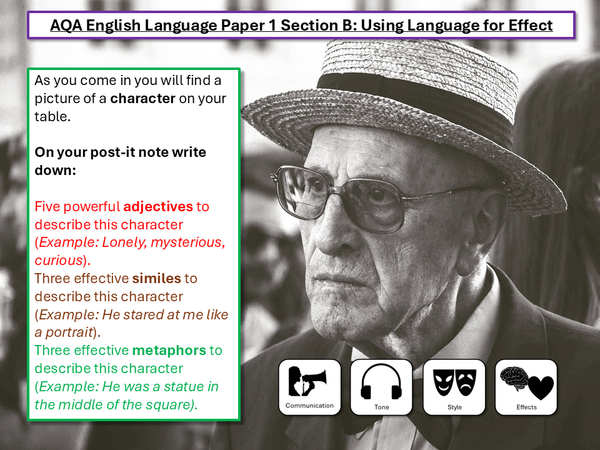 AQA English Language Paper 1 Q5/Section B Language Devices 2026 – EnglishGCSE.co.uk