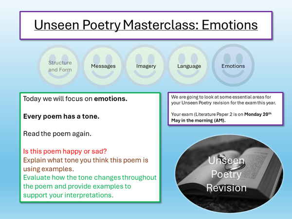 Unseen Poetry Revision Masterclass – EnglishGCSE.co.uk