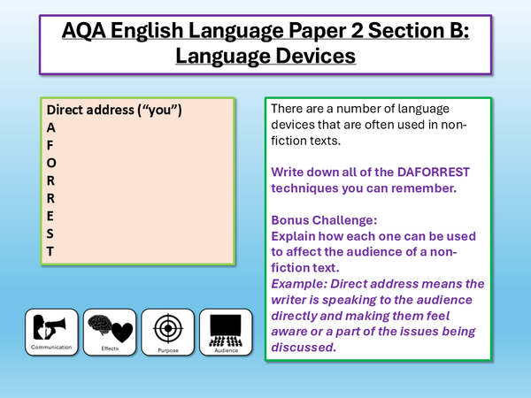 AQA English Language Paper 2 Q5 2026 Language Devices – EnglishGCSE.co.uk