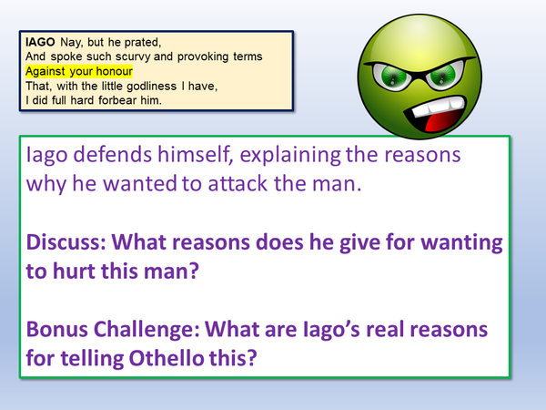 Othello Brabantio Iago - Year 7 – EnglishGCSE.co.uk