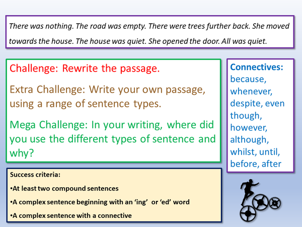 Varying Sentence Types - Simple, Complex, Compound – EnglishGCSE.co.uk