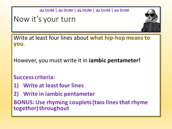 Hip Hop Structure – EnglishGCSE.co.uk