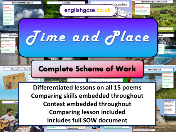 Edexcel Time and Place Poetry Scheme of Work – EnglishGCSE.co.uk