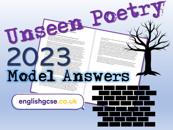 Unseen Poetry 2023 Model Answer – EnglishGCSE.co.uk