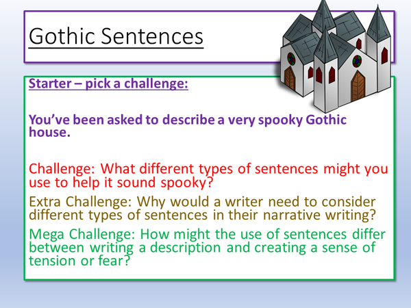 Gothic Sentences – EnglishGCSE.co.uk