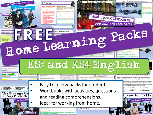 English Home Learning Pack – EnglishGCSE.co.uk