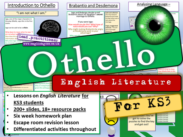 Othello Complete Scheme – EnglishGCSE.co.uk