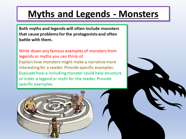 Myths and Legends Descriptive Writing – EnglishGCSE.co.uk