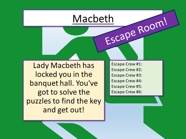 Macbeth Escape Room – EnglishGCSE.co.uk